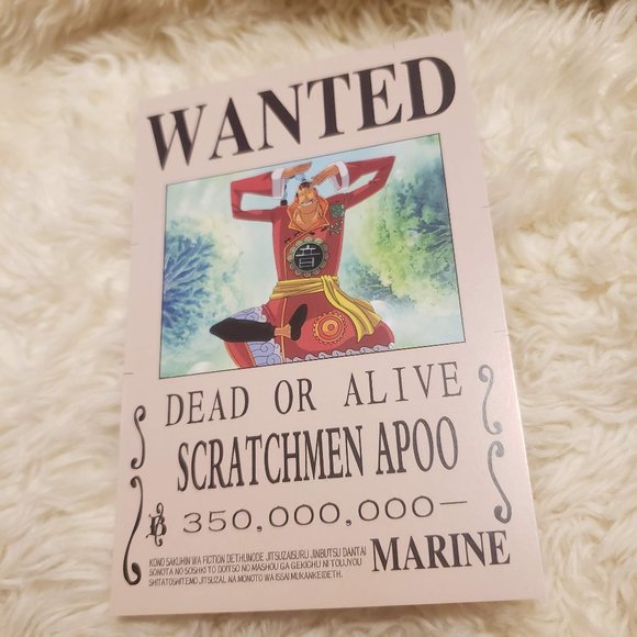 Art | One Piece Wanted Poster Scratchman Apoo | Poshmark
